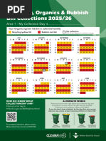 St Albans 2025 Waste Collection Calendar | PDF | Waste