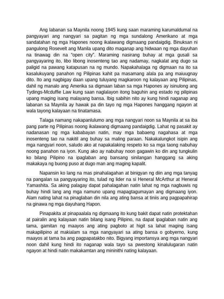 Ang Labanan Sa Maynila Noong 1945 Kung Saan Maraming Karumaldumal Na ...