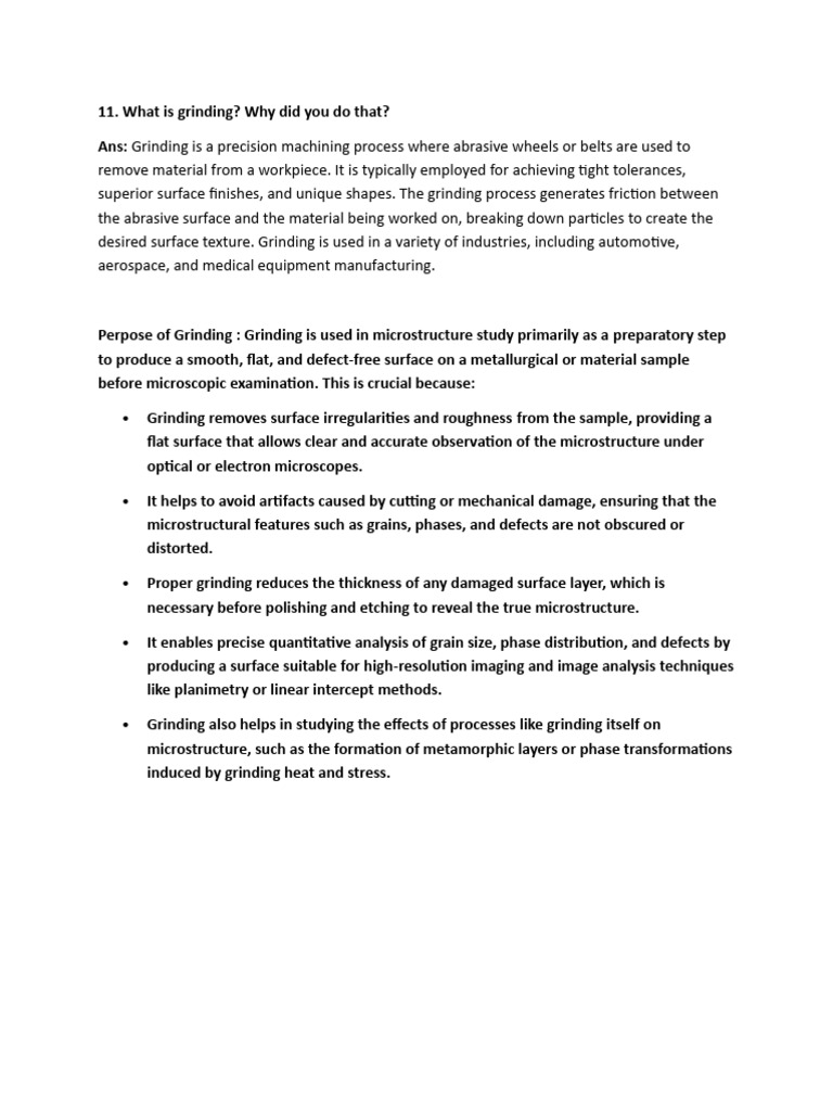 Microstructure Lab (11-20) | PDF | Crystallite | Crystal Structure