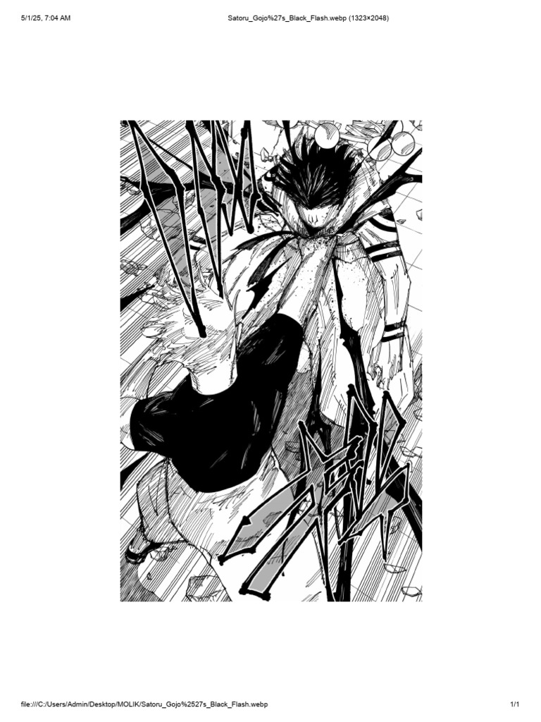 Satoru Gojo's Black Flash | PDF