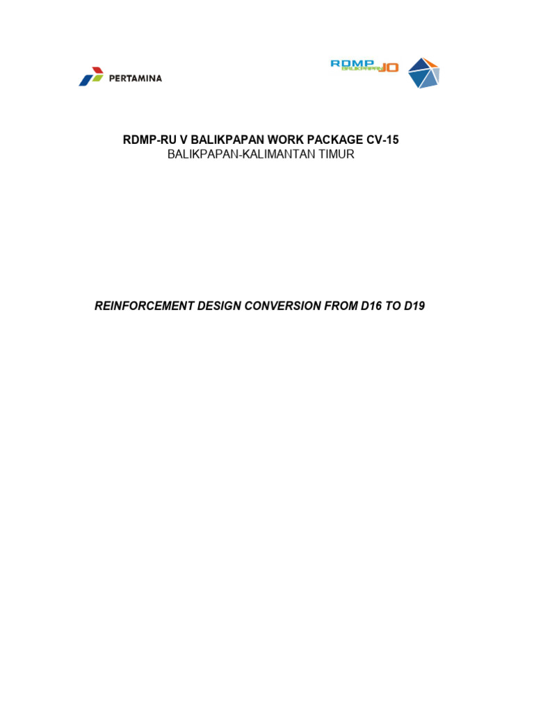 D16 to D19 Rebar Conversion Calculation Sheet_REVIEW | PDF