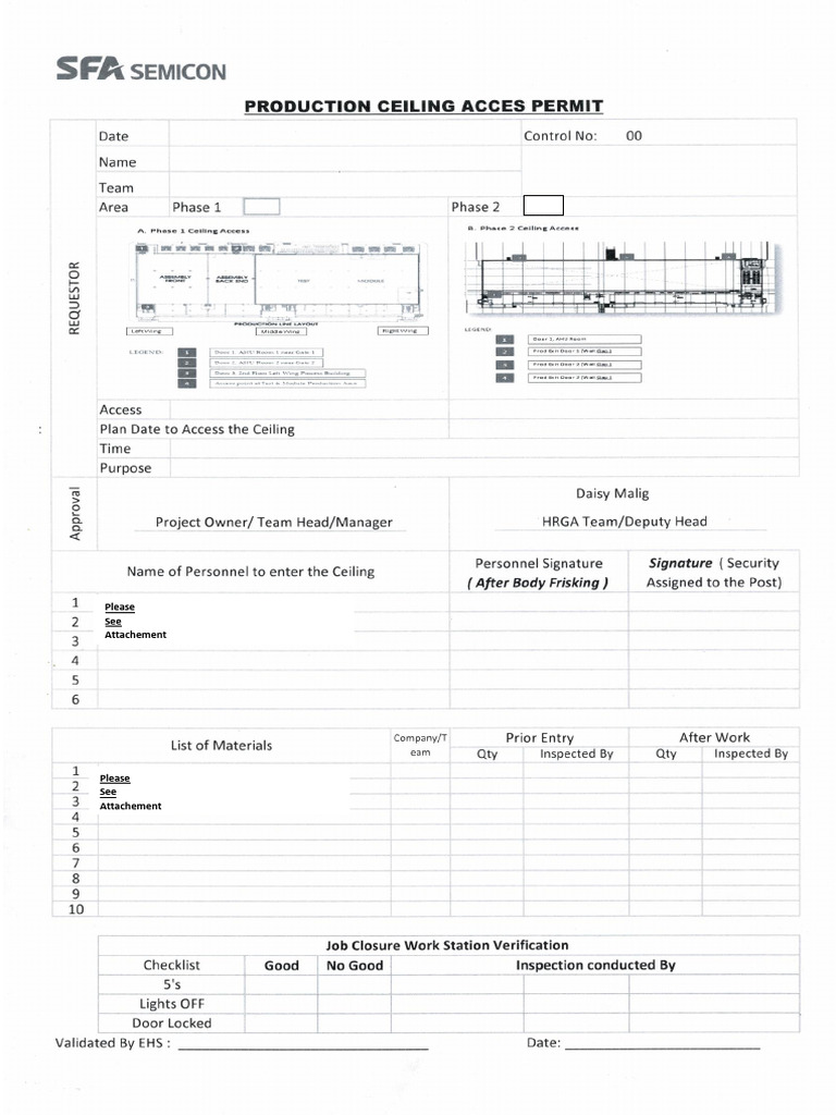 Production Ceiling Permit Acess | PDF