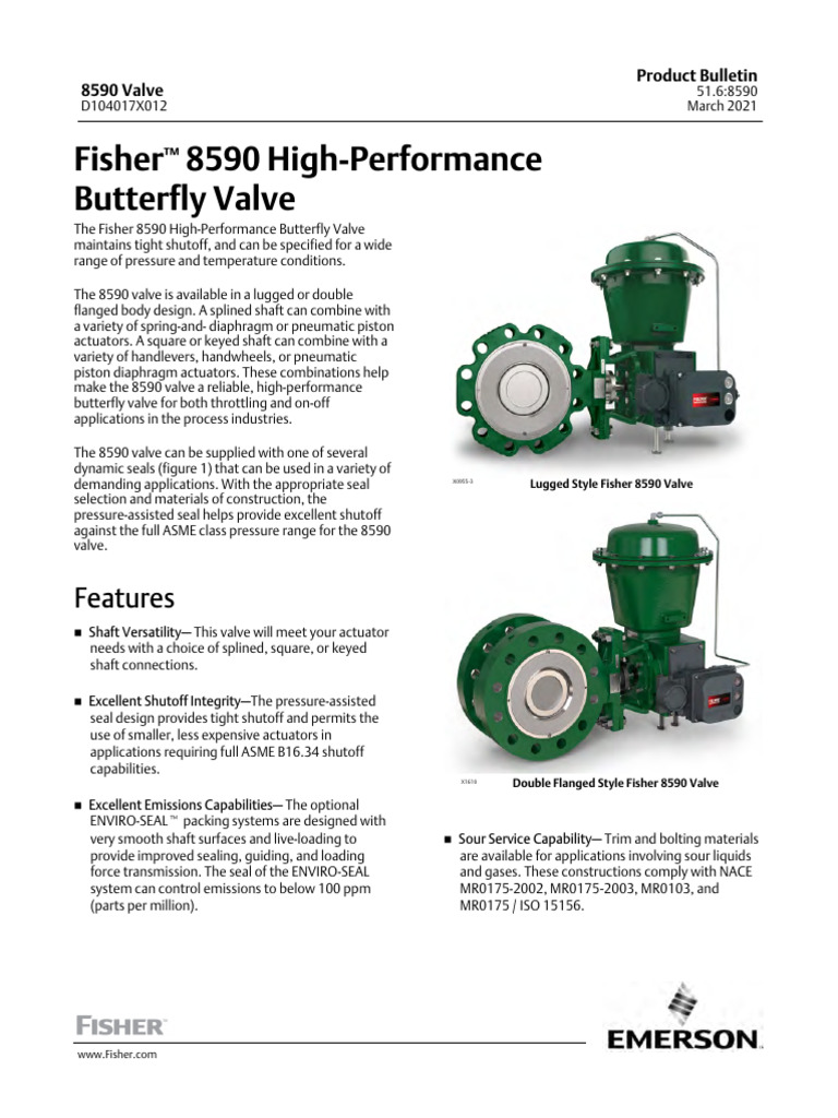 Fisher-Bulletin-Hiper-Metal Seat | PDF | Valve | Mechanical Engineering