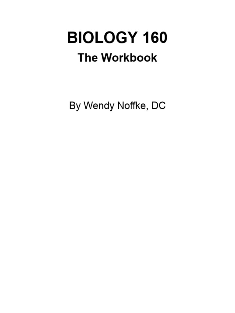 Biology 160 Final Exam Workbook | PDF | Carbohydrates | Chemistry