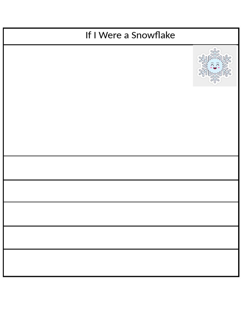 If I Were A Snowflake | PDF