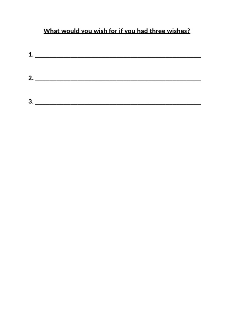 Three Wishes | PDF