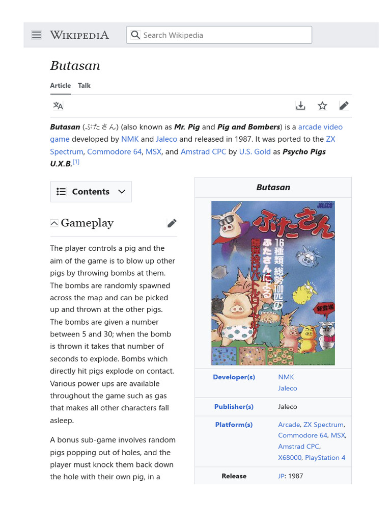 En M Wikipedia Org Wiki Butasan... | PDF | Video Game Platforms | Gaming