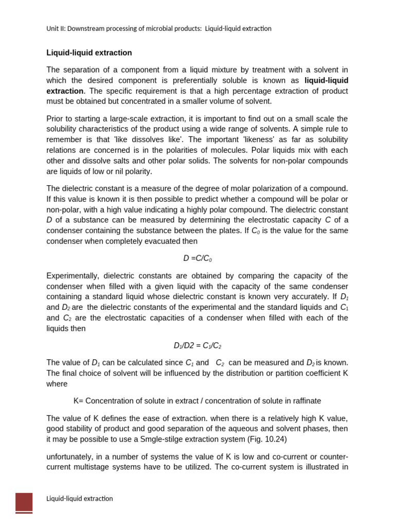 Liquid Liquid Extraction | PDF | Solubility | Analytical Chemistry