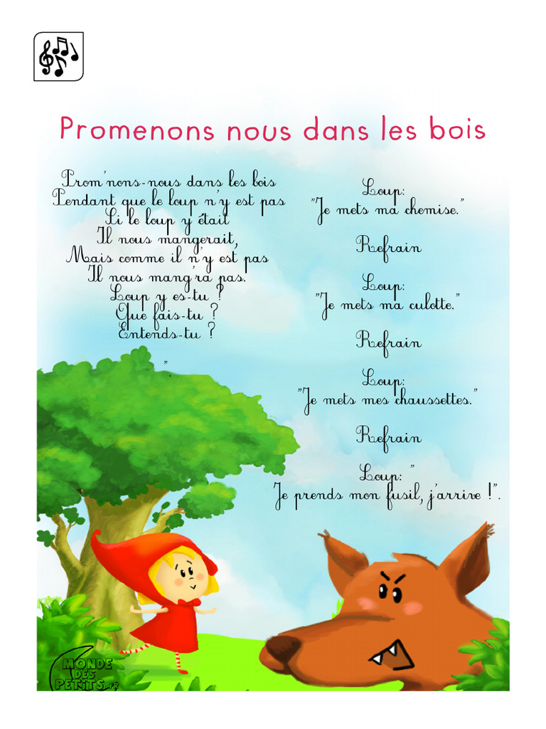Promenons-Nous Dans Les Bois | PDF