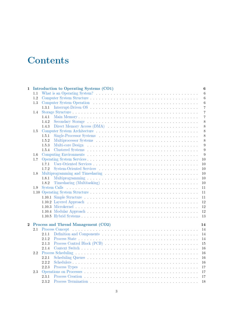 Operating Systems Overview and Concepts | PDF | Process (Computing ...