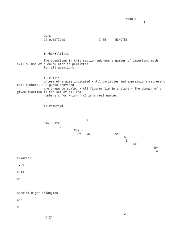 Short Test 02 Maths Module 01 | PDF | Circle | Elementary Geometry
