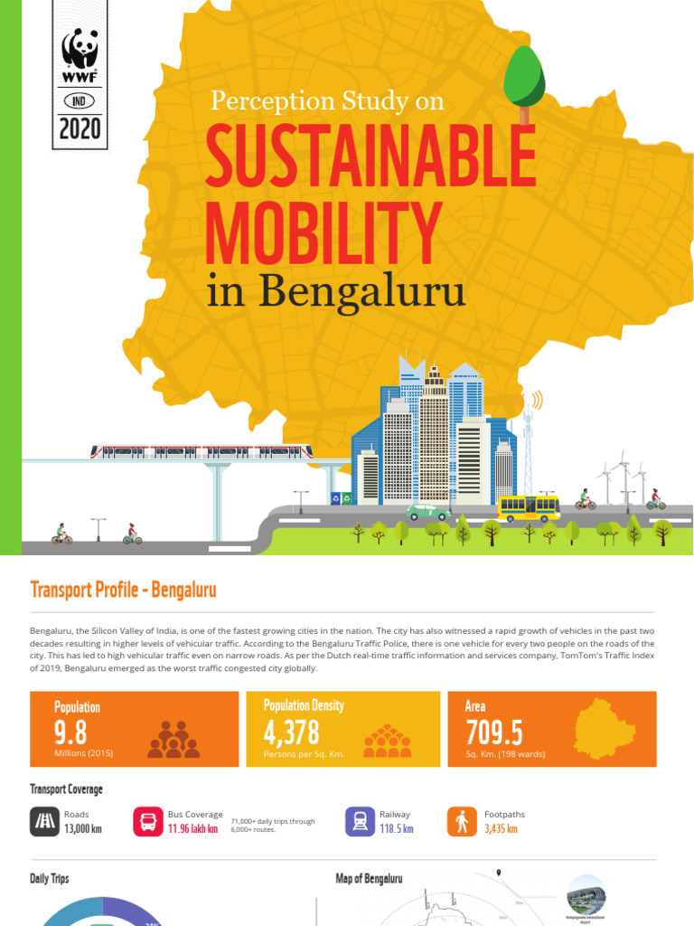 Bengaluru Sustainable Mobility Study 2020 | PDF | Sustainable Transport ...