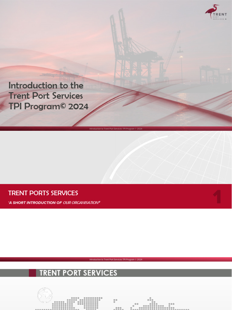 Trent Port Services - TPI Presentation 2024 | PDF