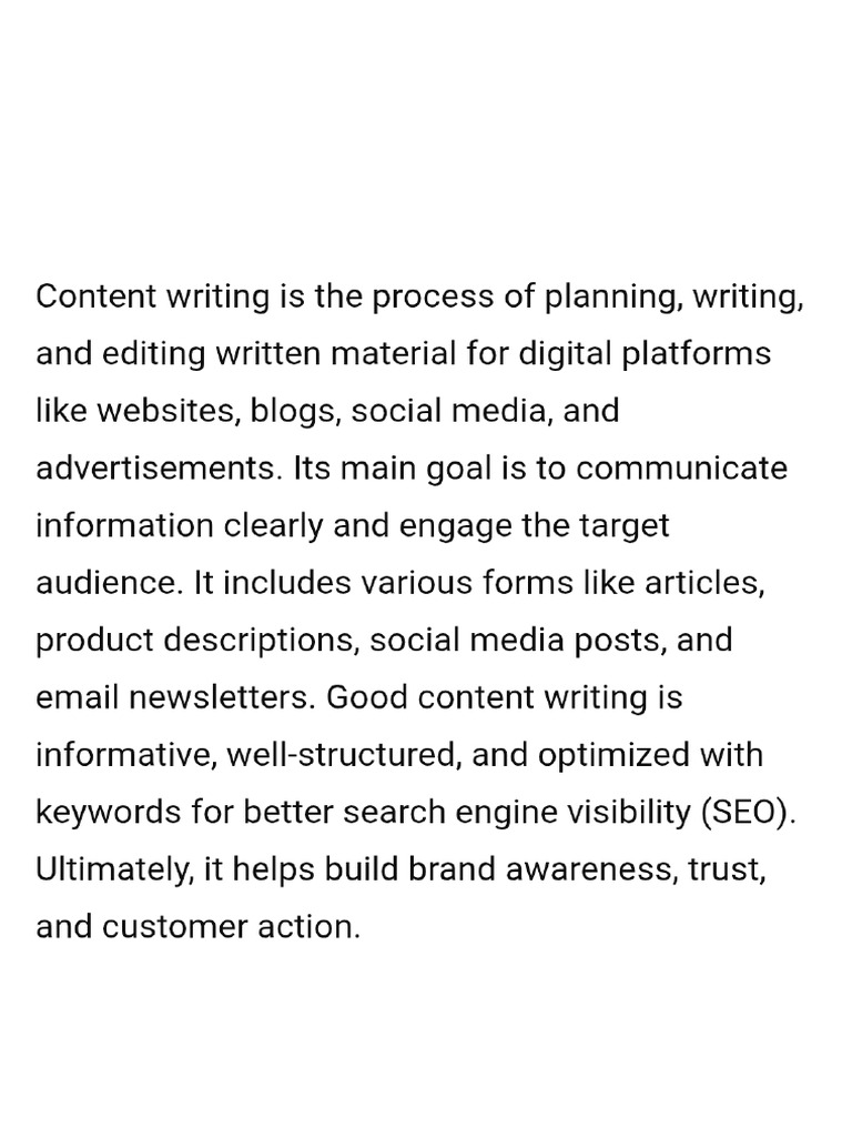 Content Writing Module 2 | PDF