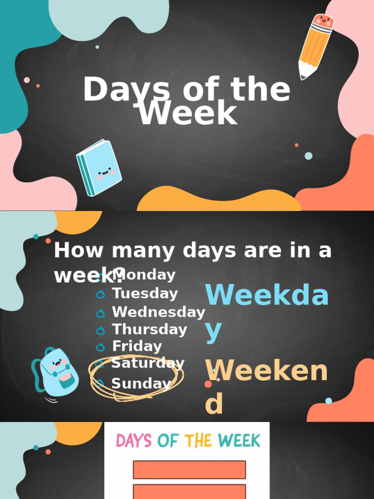 Days of The Week Classroom Posters CLT Communicative Language Teach ...