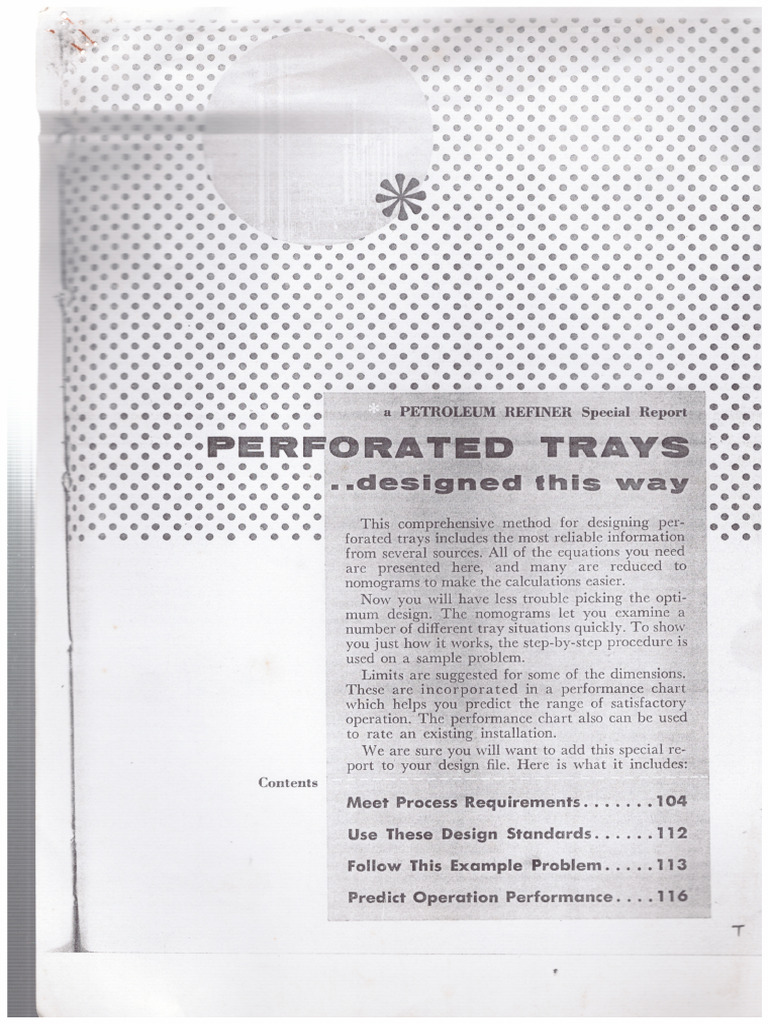 1 Perforated Trays Designed This Way | PDF