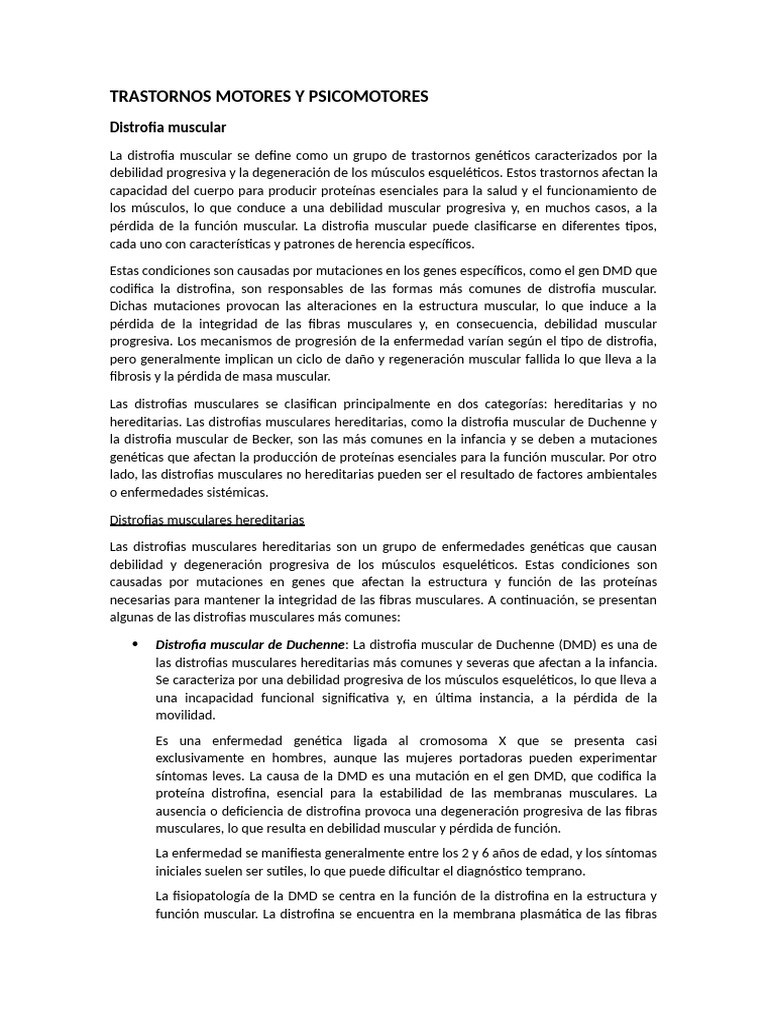 Distrofias Musculares: Tipos y Causas | PDF | Epilepsia | Parálisis ...