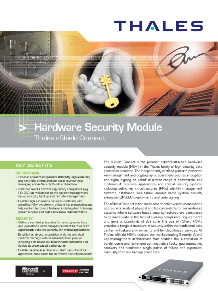 Nshield Connect Datasheet | PDF | Cloud Computing | Graphical User ...