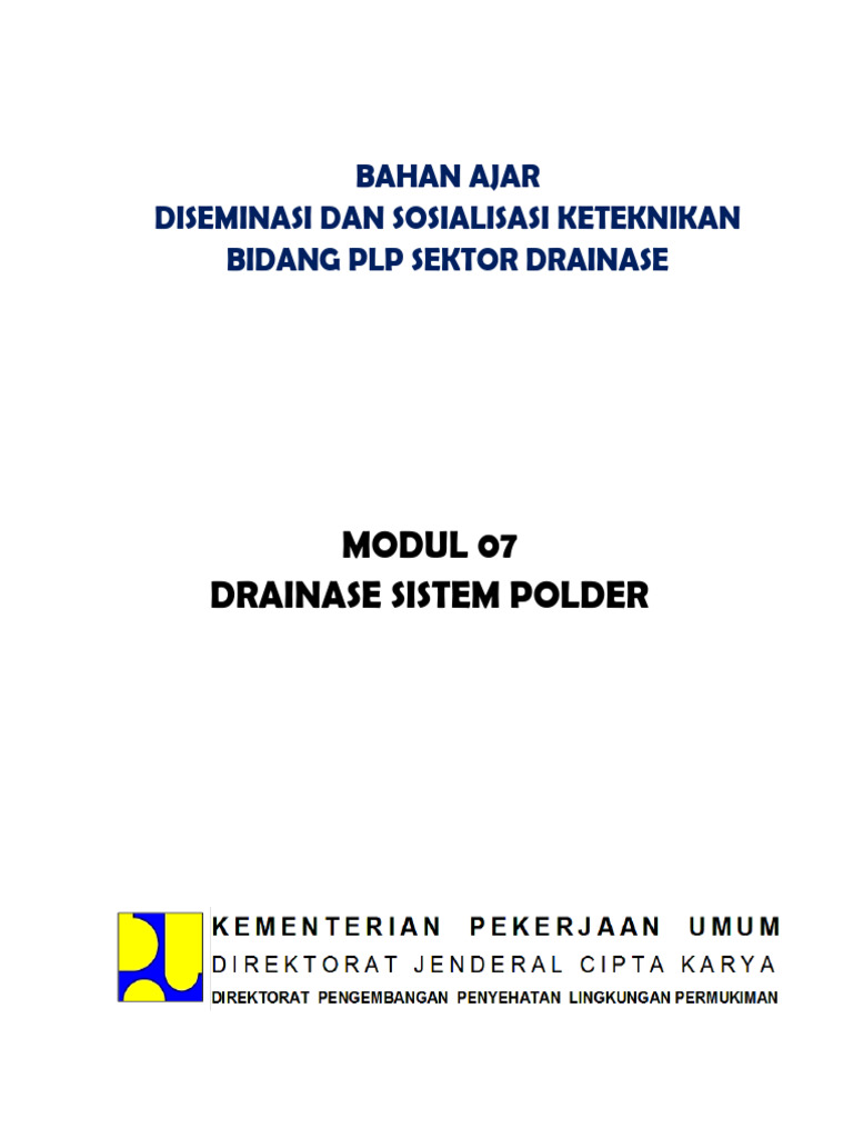 Drainase Sistem Polder: Panduan Lengkap | PDF