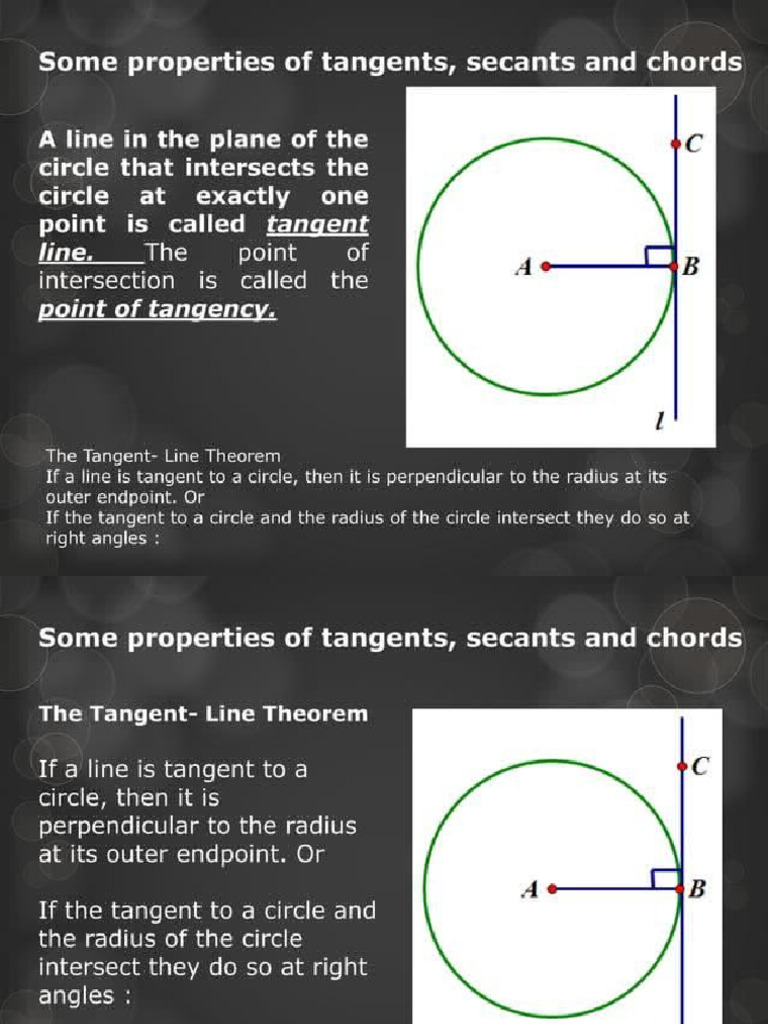 Secant, Tangent | PDF