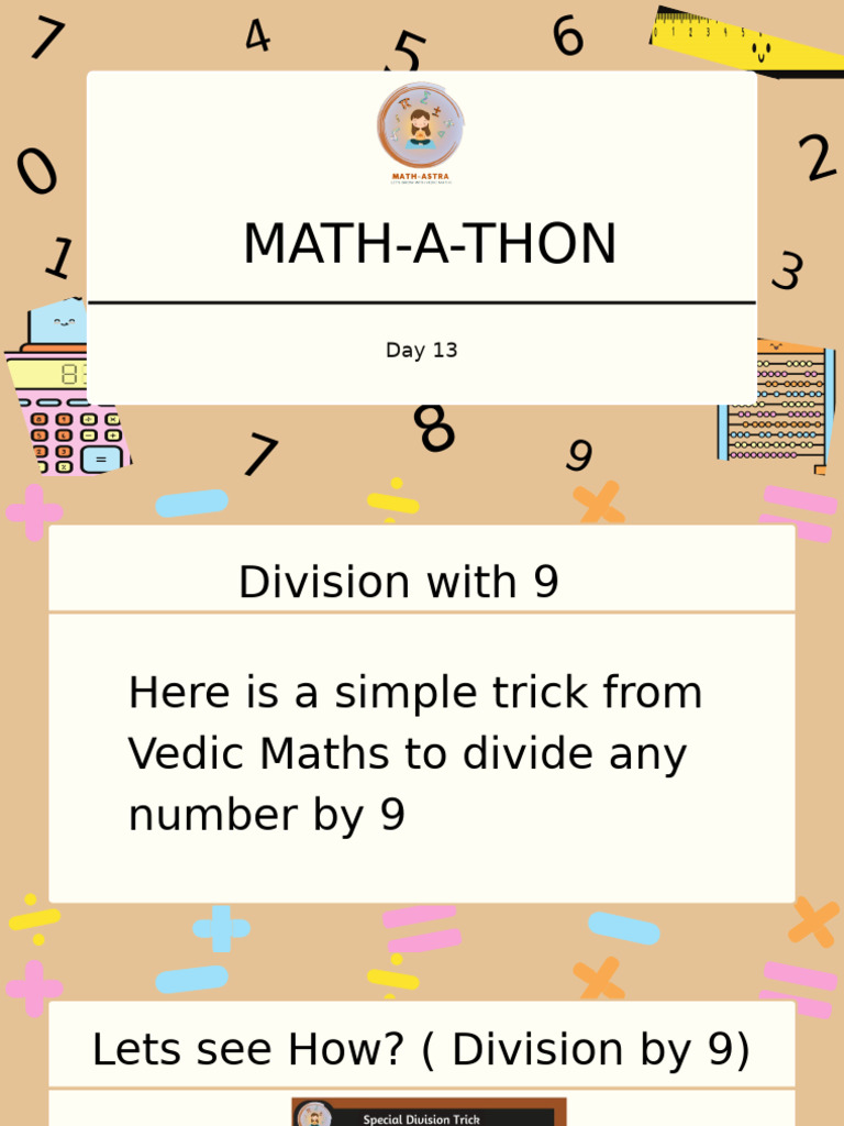 Day 13 Division by 9 | PDF