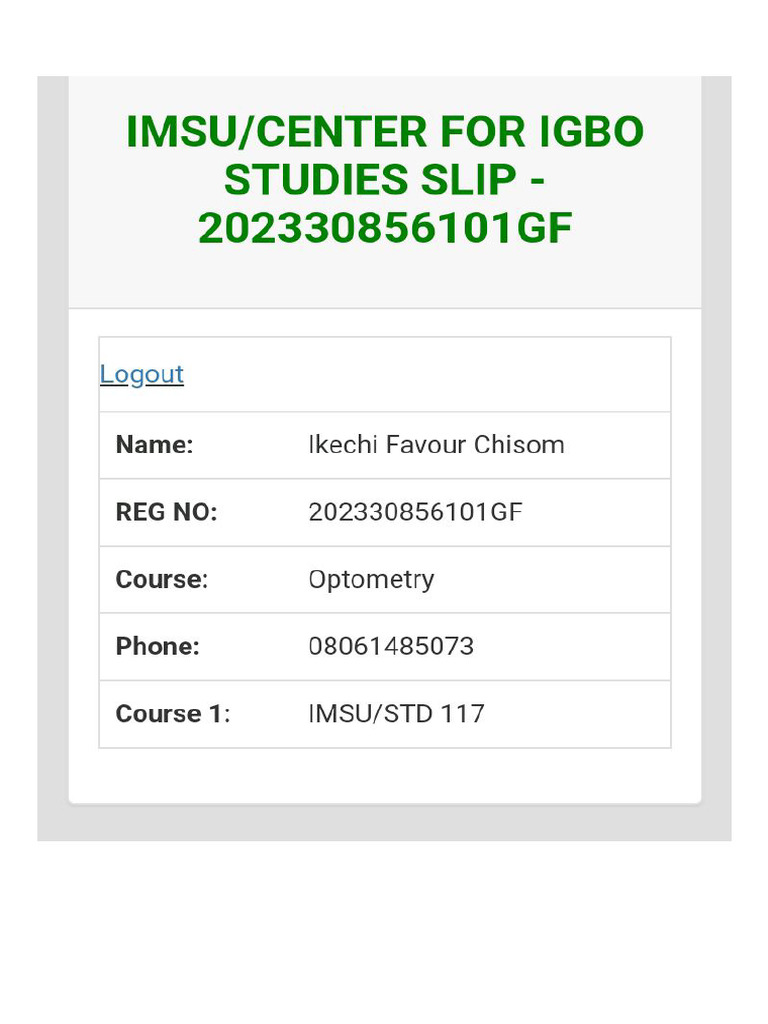 Ikechi Favour Igbo | PDF