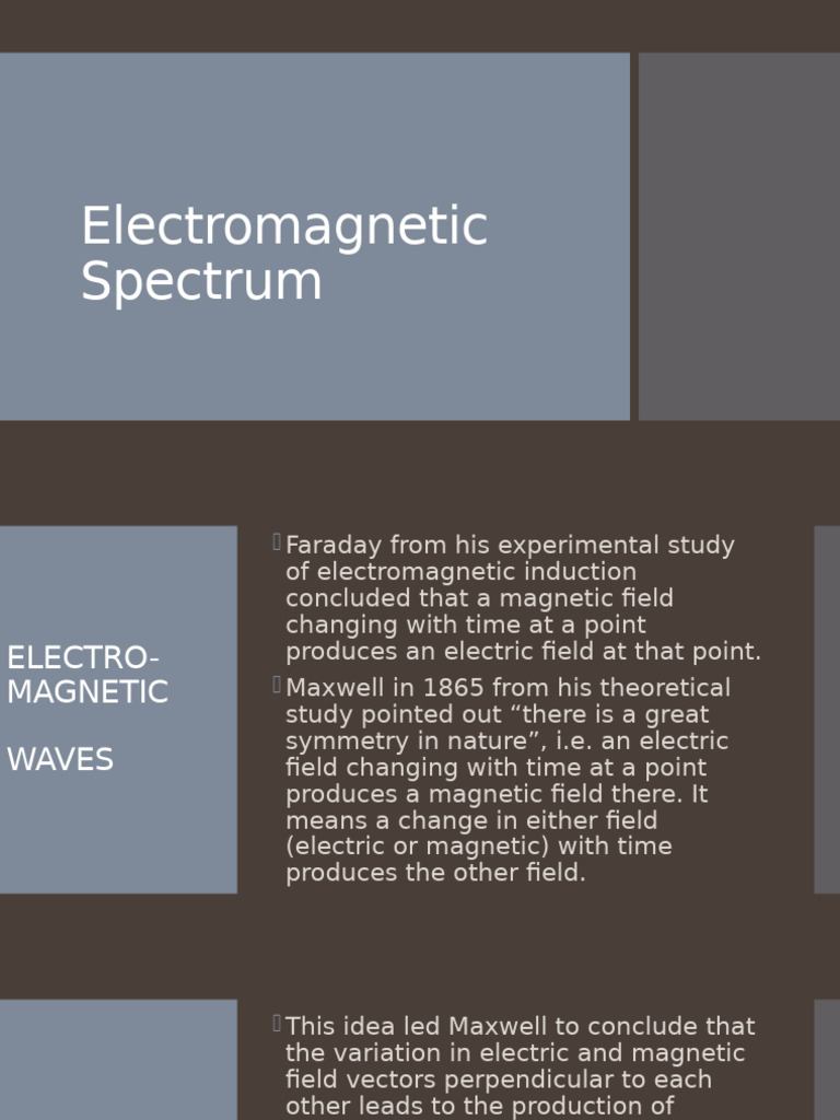 Electromagnetic Spectrum | PDF | Electromagnetic Radiation | Waves
