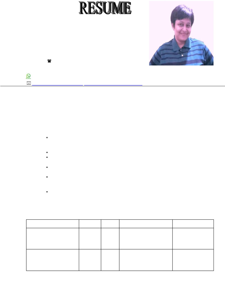 Resume Aditi Chatterjee | PDF