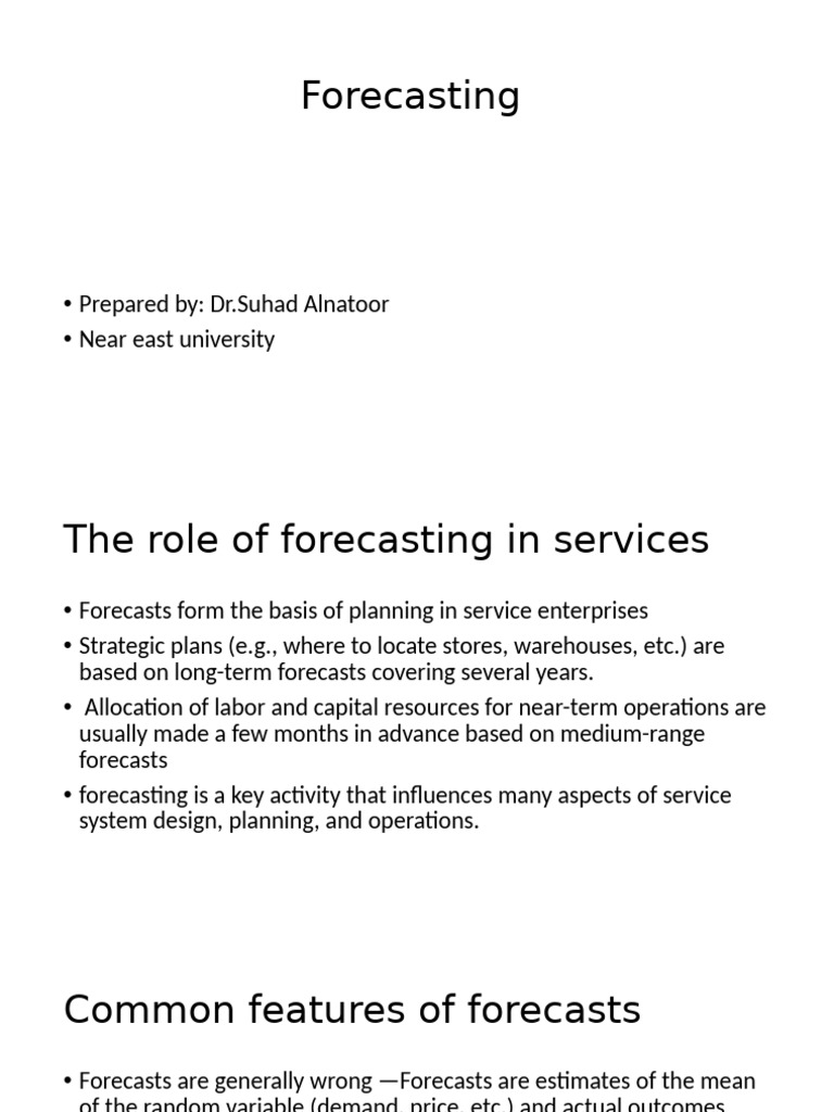 Lecture 2-Forecasting 2 | PDF | Forecasting | Seasonality