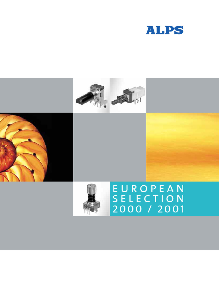 Catalogo Switches ALPS | PDF | Switch | Mechanical Engineering