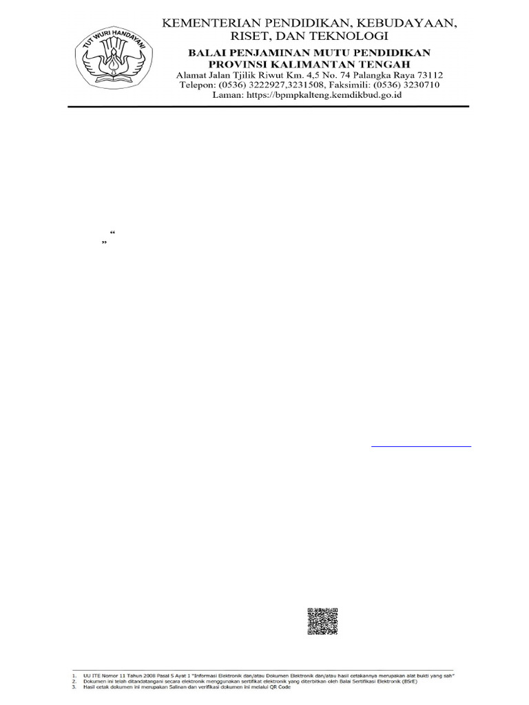 Undangan Bimtek Arkas-SIPLah - Sign | PDF