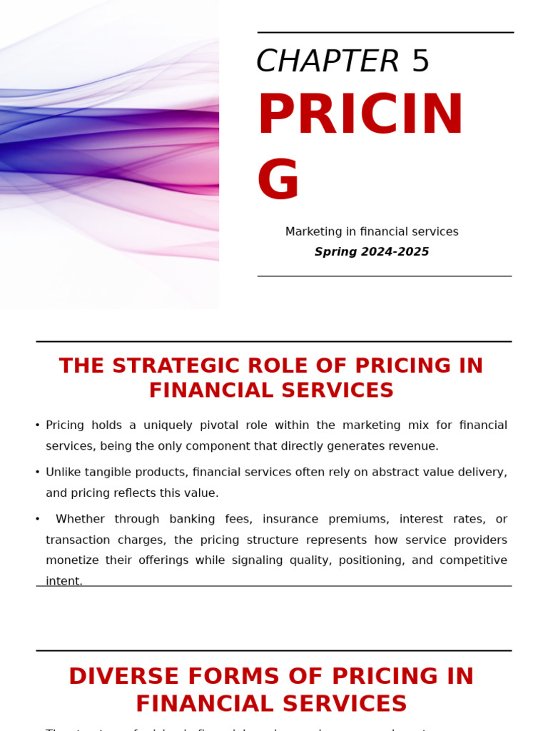 Chapter 5 | PDF | Pricing | Insurance