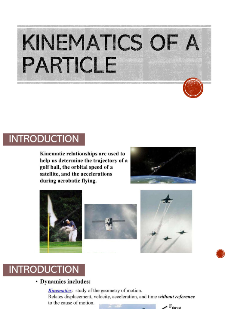 7 Kinematics of A Particle | PDF