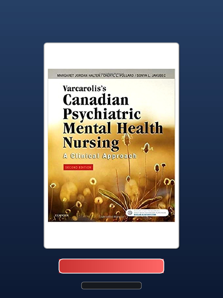 Varcaroliss Canadian Psychiatric Mental Health Nursing Canadian Edition ...