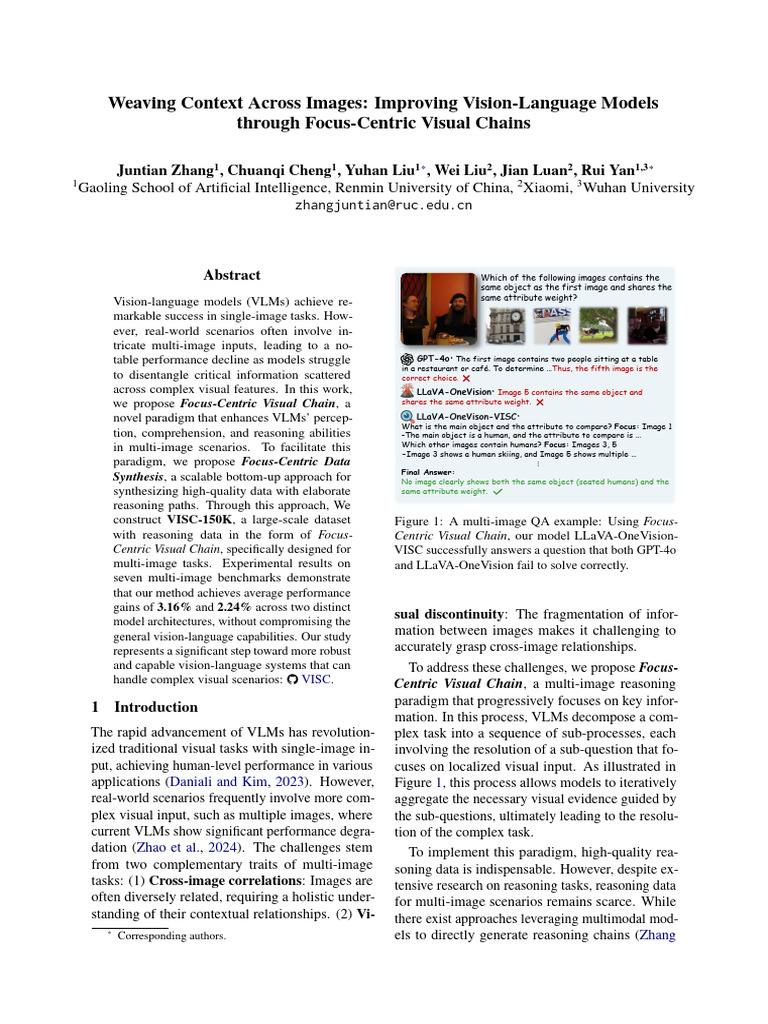 Enhancing VLMs with Visual Chains | PDF | Cognitive Science