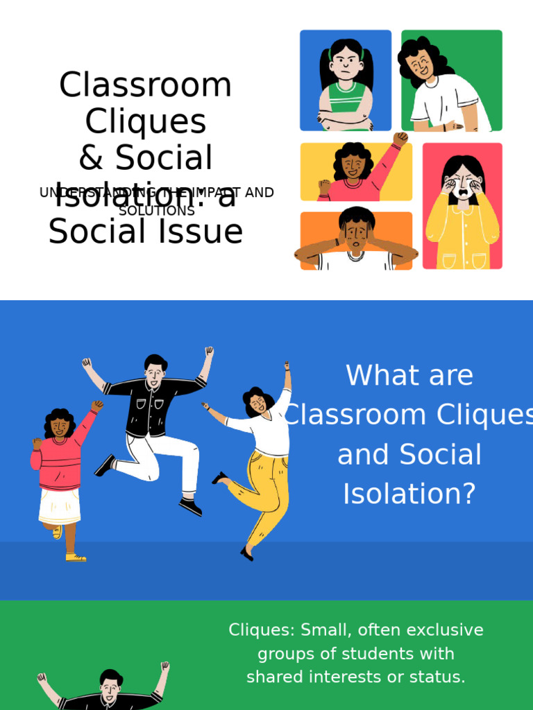 Classroom Cliques & Social Isolation (Group 2 Presentation) | PDF ...