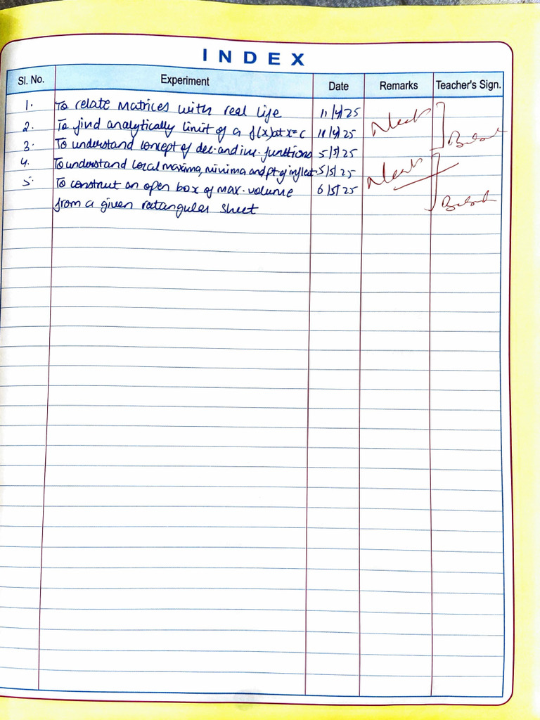 Lab Activities (5) Class12 Maths | PDF