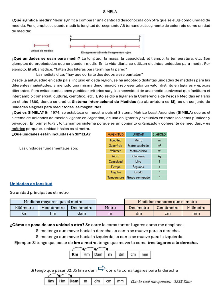 SIMELA | PDF | Sistema Internacional de Unidades | Cantidad