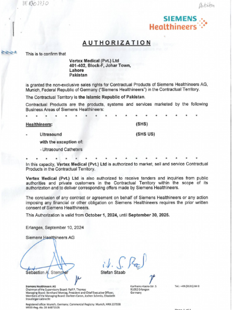 01.exclusive Authorization Agreement | PDF