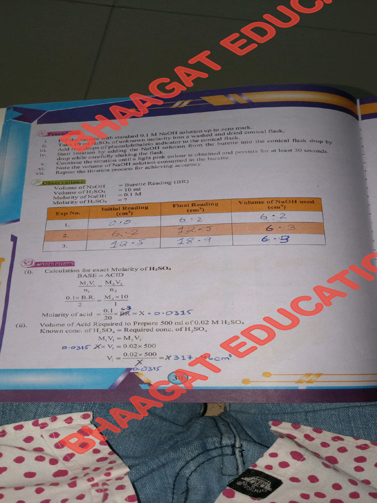 Chemistry XI Practicals by PANDA GROUP | PDF