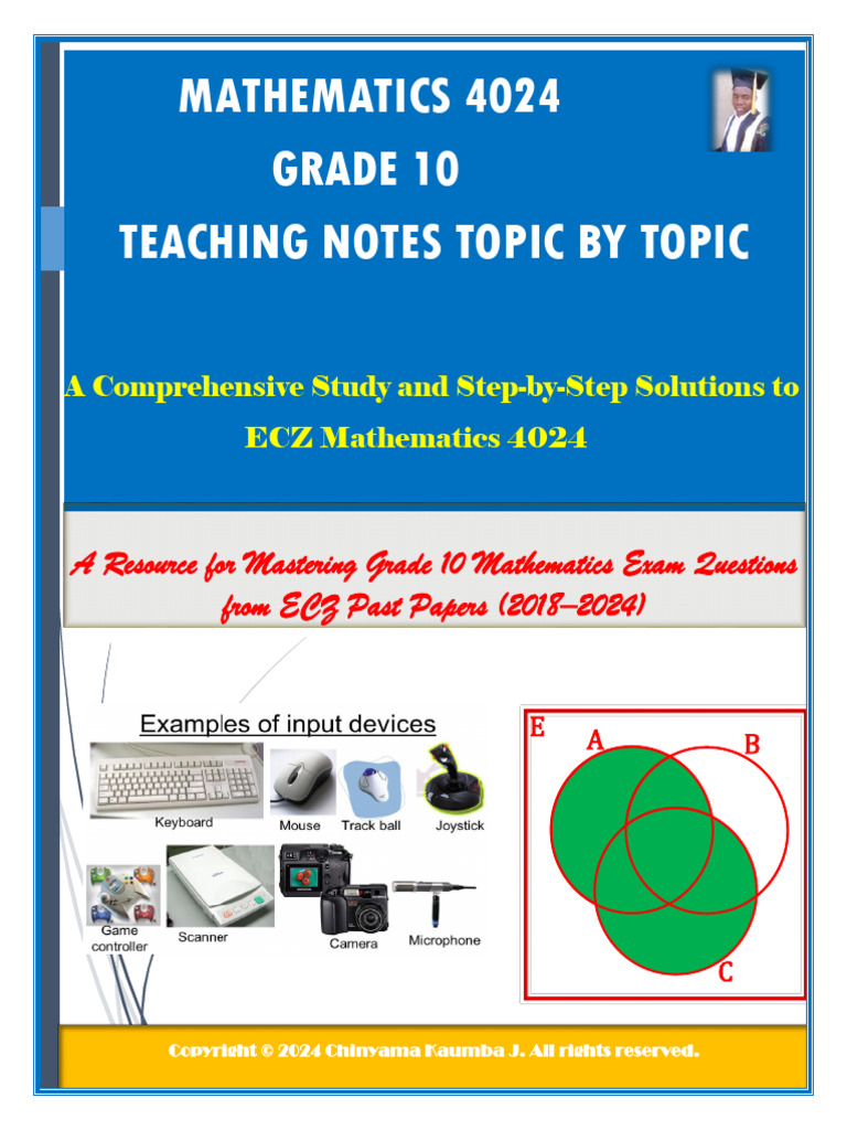Grade 10 Mathematics Study Guide | PDF | Set (Mathematics) | Numbers