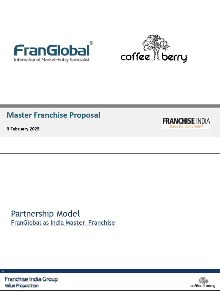 Coffee Berry - India MF Proposal | PDF | Franchising | Marketing