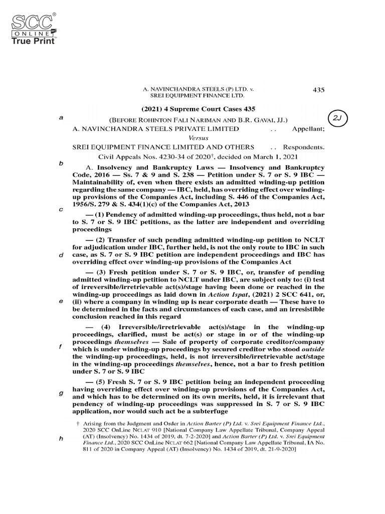 Navinchandra v. Srei Equipment | PDF | United States Federal Law ...