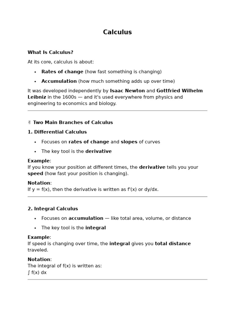 What Is Calculus | PDF