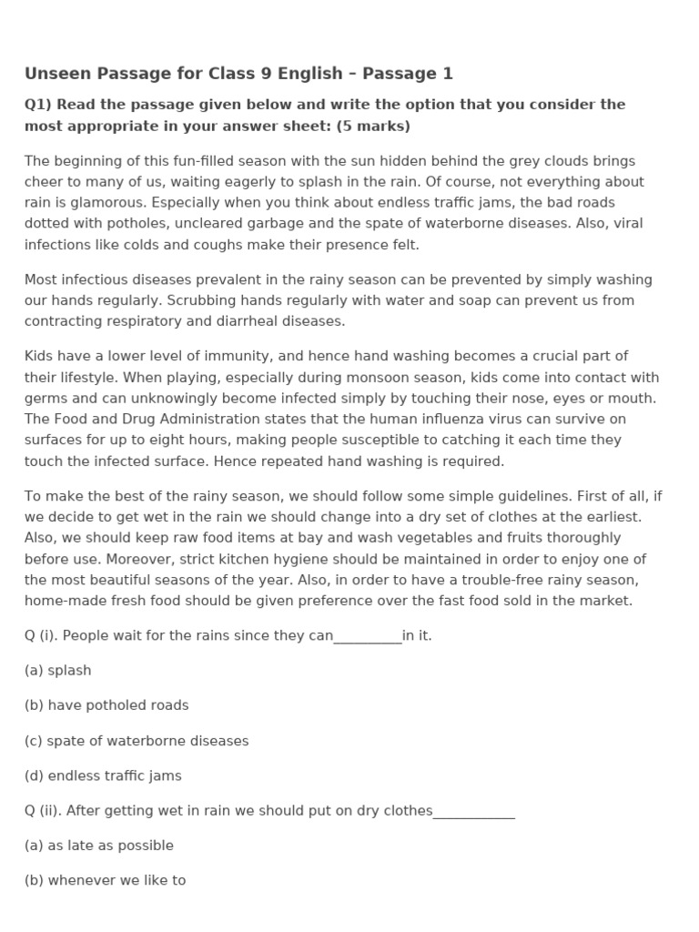 English Reading Comprehension | PDF | Infection | Mount Everest