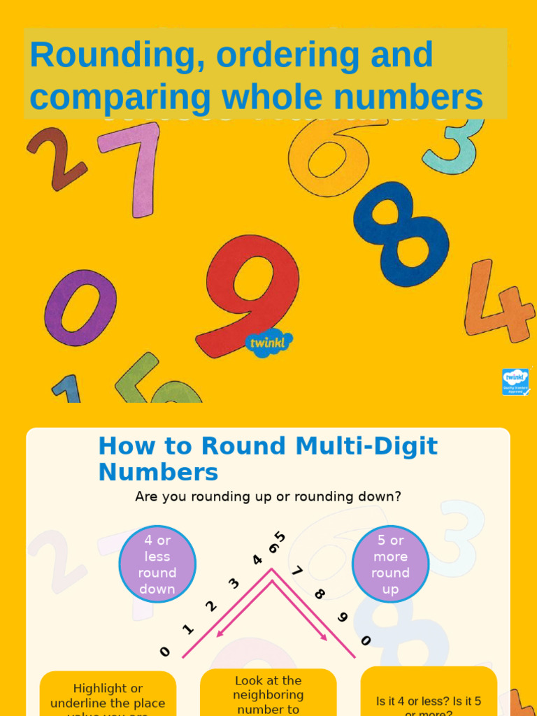 Comparing and Rounding Whole Numbers 1 | PDF