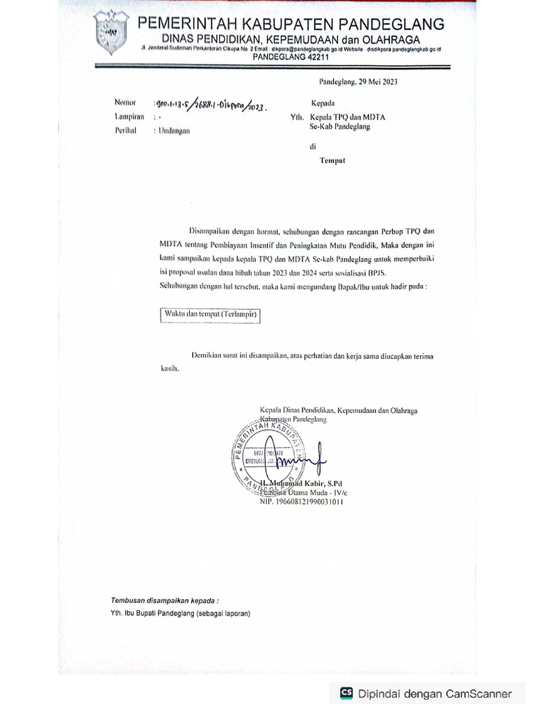 Undangan TPQ Dan Mdta | PDF