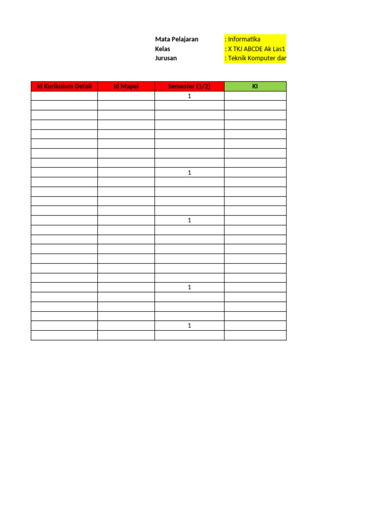 Template Informatika | PDF