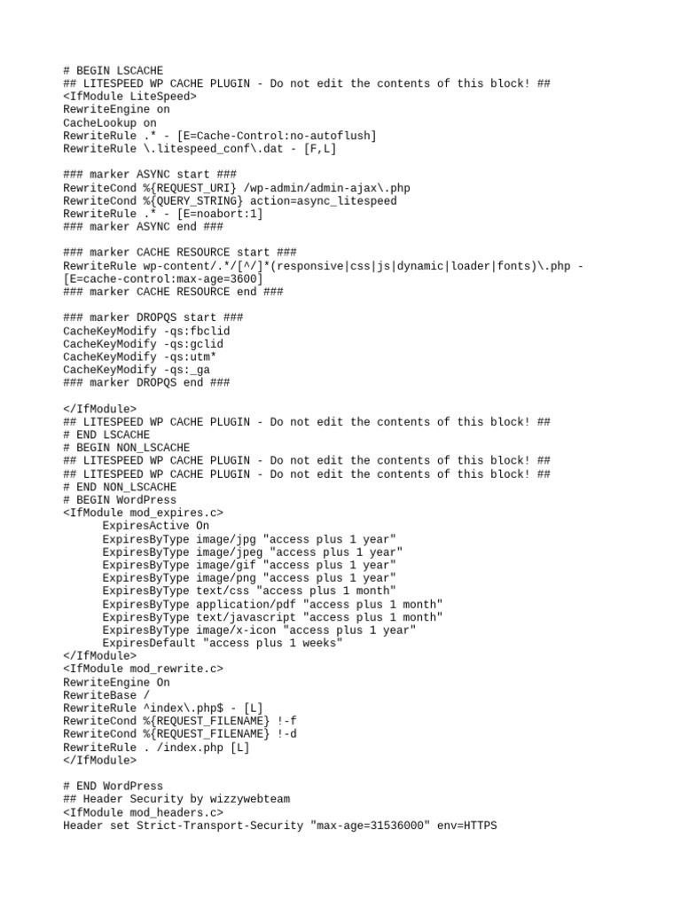 Htaccess Backup For | PDF | Word Press | Internet