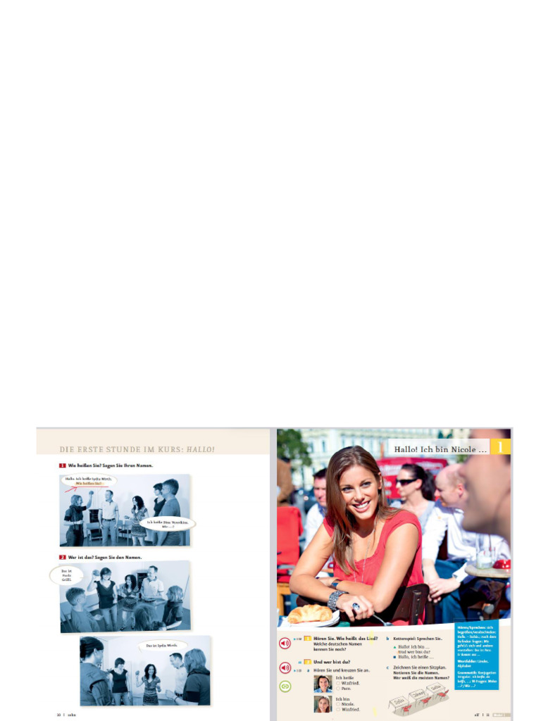 Kapitel 1 Menschen 1.1 Kursbuch | PDF